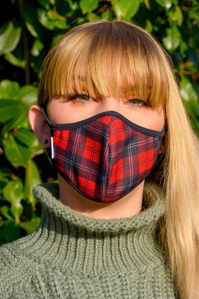 Plaid Face Mask – Aqua Bay Swim Co